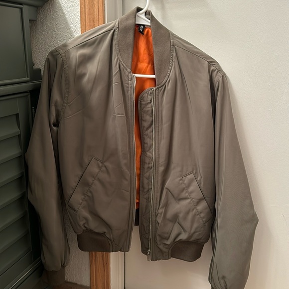 H&M | Jackets & Coats | Hm Bomber Jacket Green | Poshmark